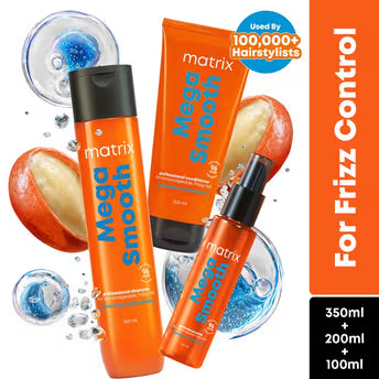 Matrix Mega Smooth Shampoo, Conditioner & Serum Combo – Siyara Beauty