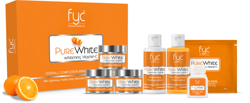 FYC Professional Pure White Vitamin-C Facial Kit 500g | Brighten ...